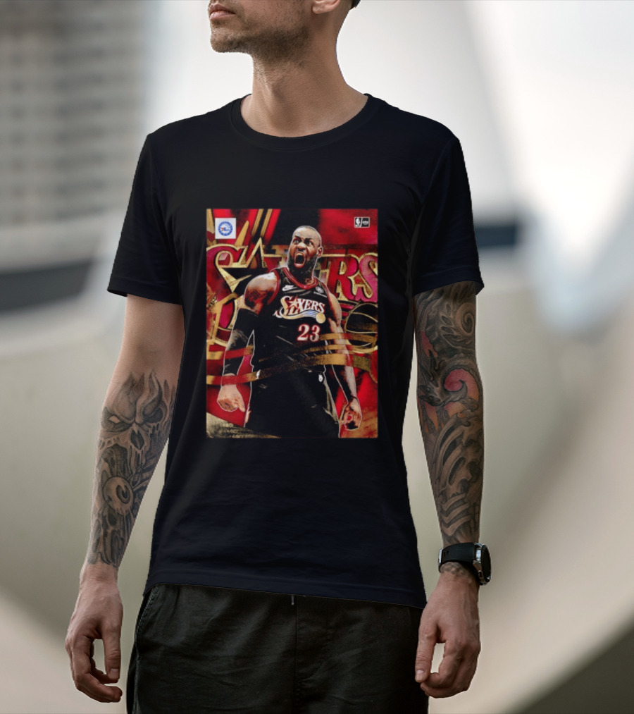 Philadelphia 76ers LeBron James NO.23 NBA Nike NBA League Basketball T-Shirt