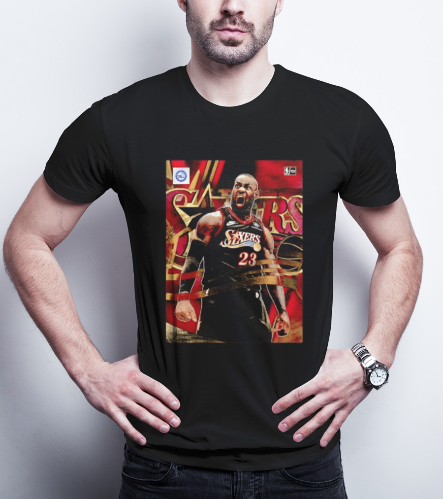 Philadelphia 76ers LeBron James NO.23 NBA Nike NBA League Basketball T-Shirt