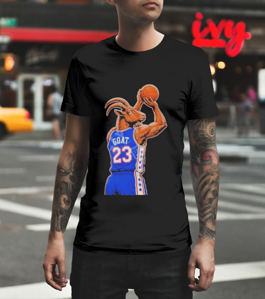 GOAT 23 Basketball Player Jersey Sports Inspired By Iconic NBA Stars T-Shirt