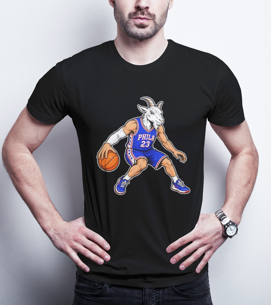 GOAT Philly LeBron James 23 Philadelphia Sixers Basketball Player T-Shirt