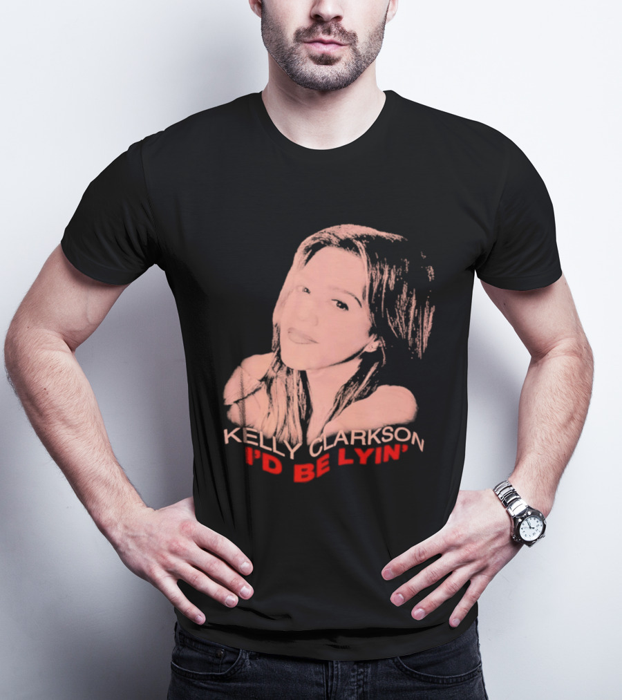 Kelly Clarkson I'd Be Lyin' Sketch Style Fan T-Shirt