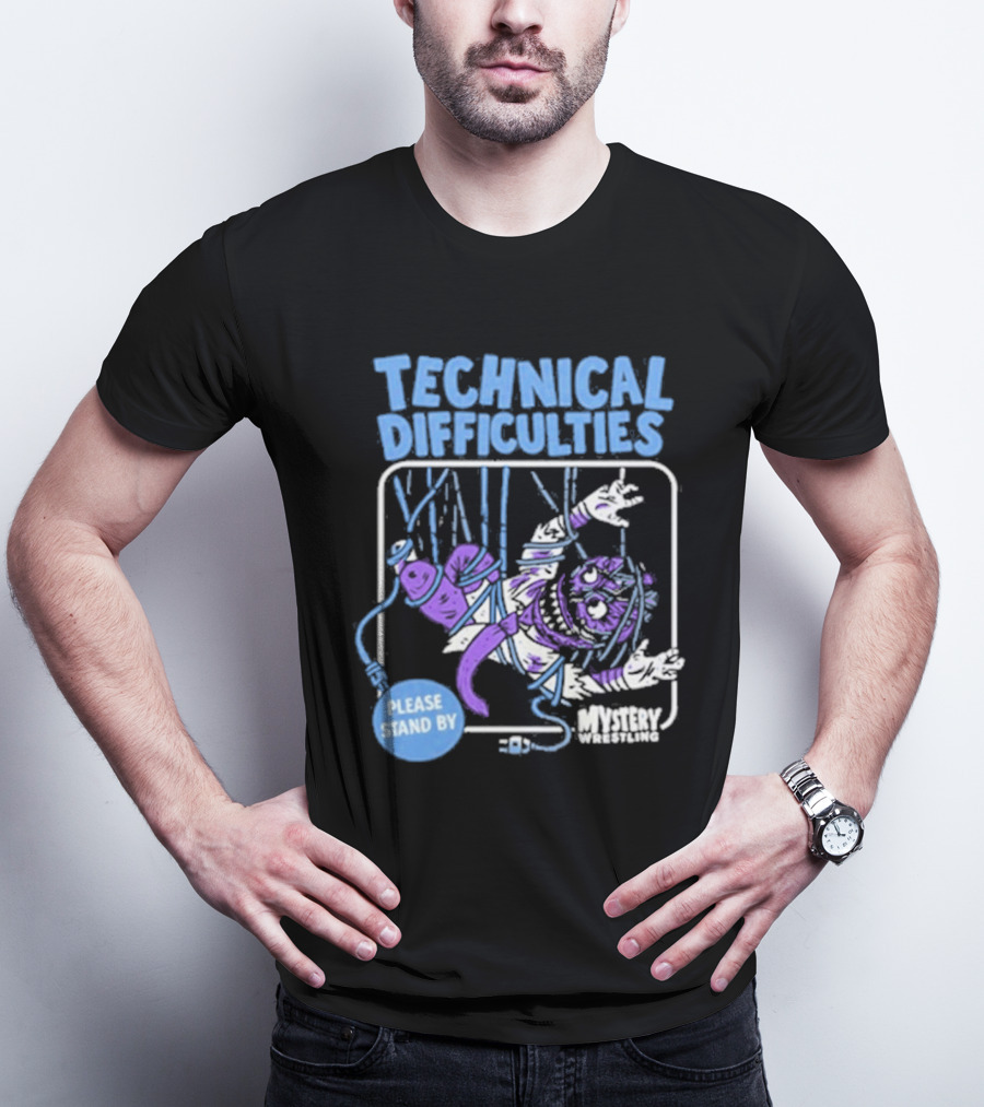 Technical Difficulties Please Stand By Monster Mashup T-Shirt