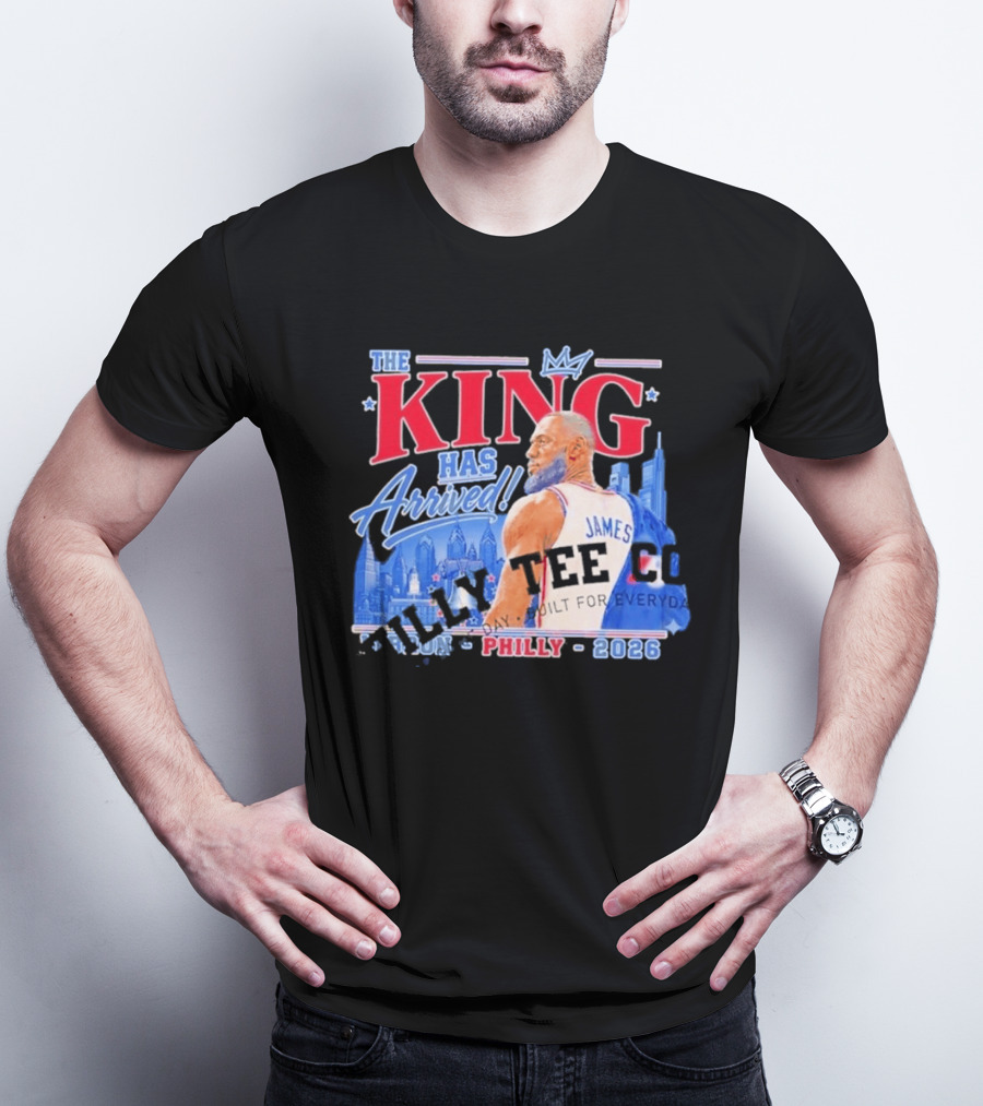 LeBron James The King Has Arrived Philly 2026 Tour T-Shirt