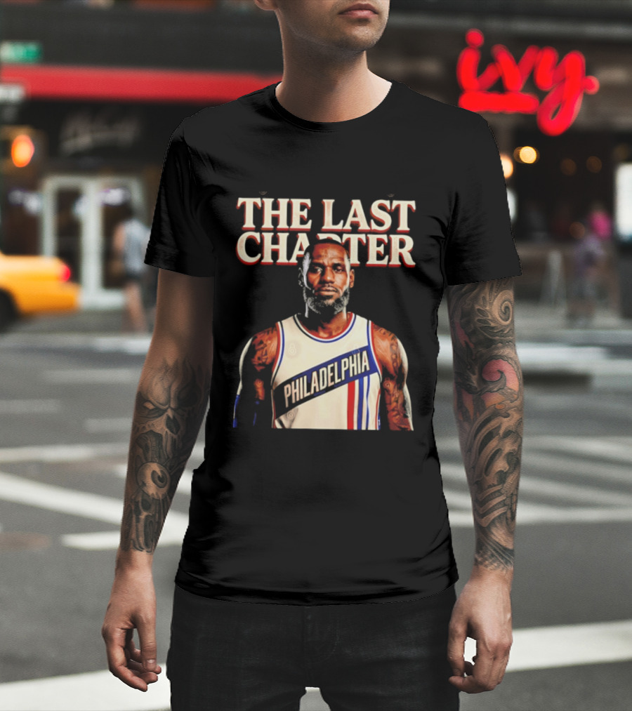 The Last Charter LeBron James Philadelphia 76ers Basketball Jersey T-Shirt
