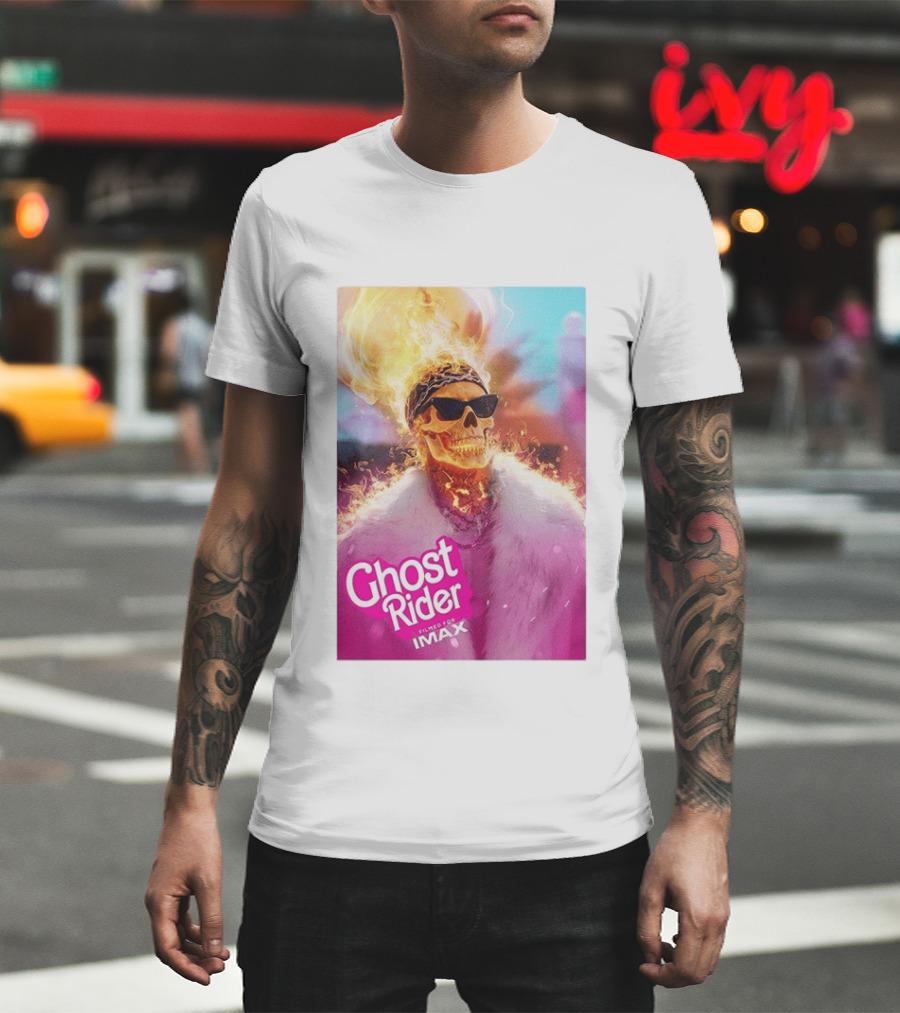 Ryan Gosling Barbie Ghost Rider Filmed For IMAX T-Shirt