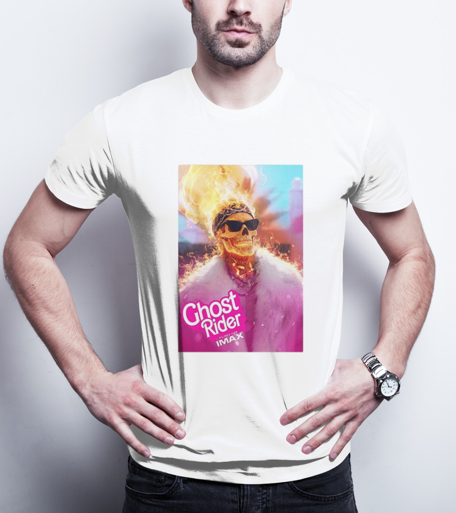 Ryan Gosling Barbie Ghost Rider Filmed For IMAX T-Shirt