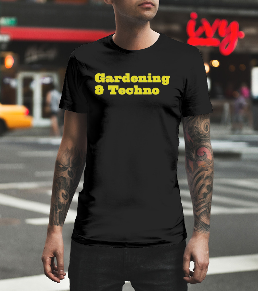 Gardening And Techno Bold Yellow T-Shirt