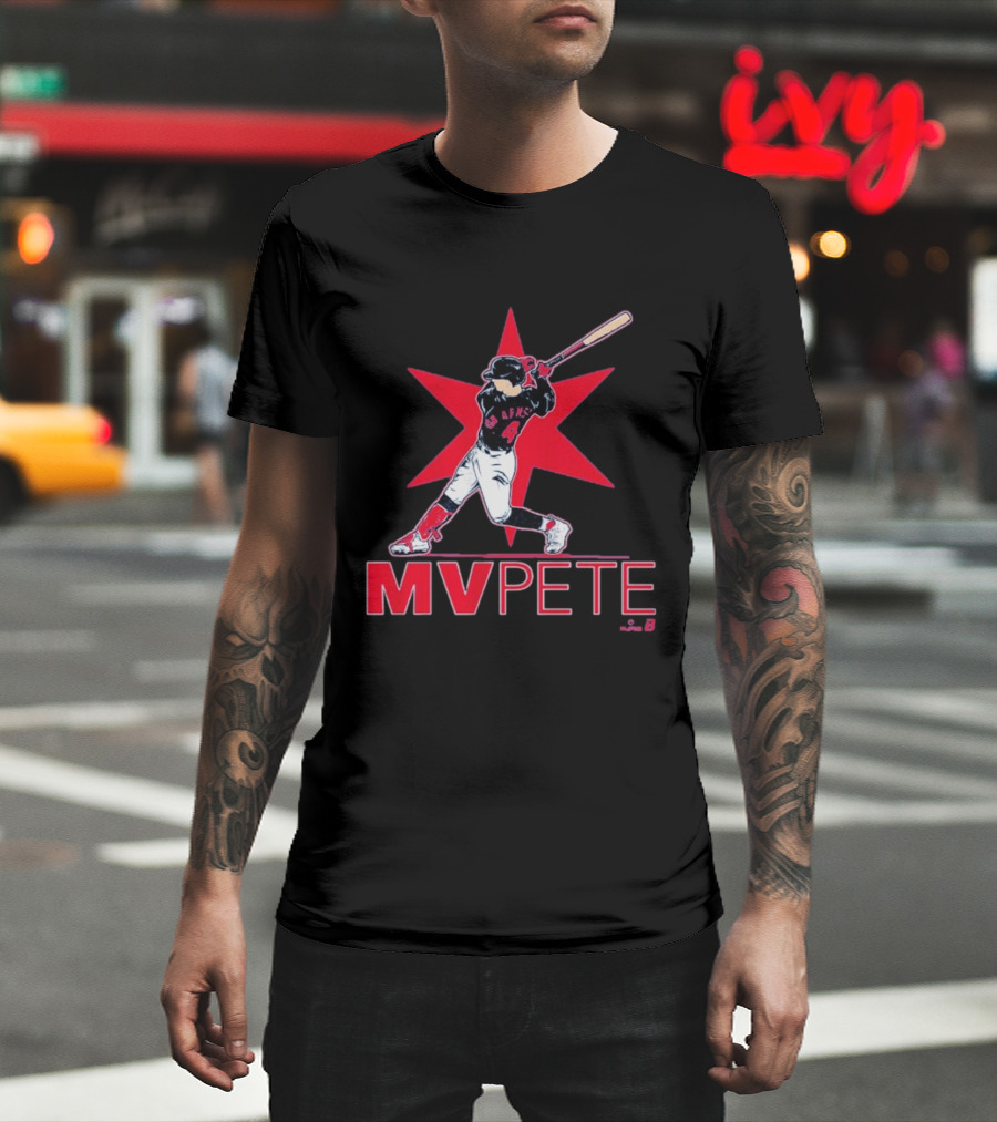 MVPete Baseball Player 4 AFMS Red Star T-Shirt