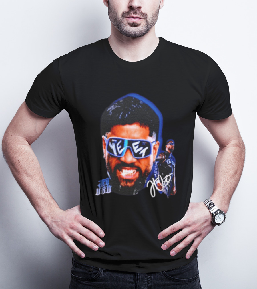 Jey Uso Yeet WWE Wrestling Bloodline Autograph Sunglasses T-Shirt