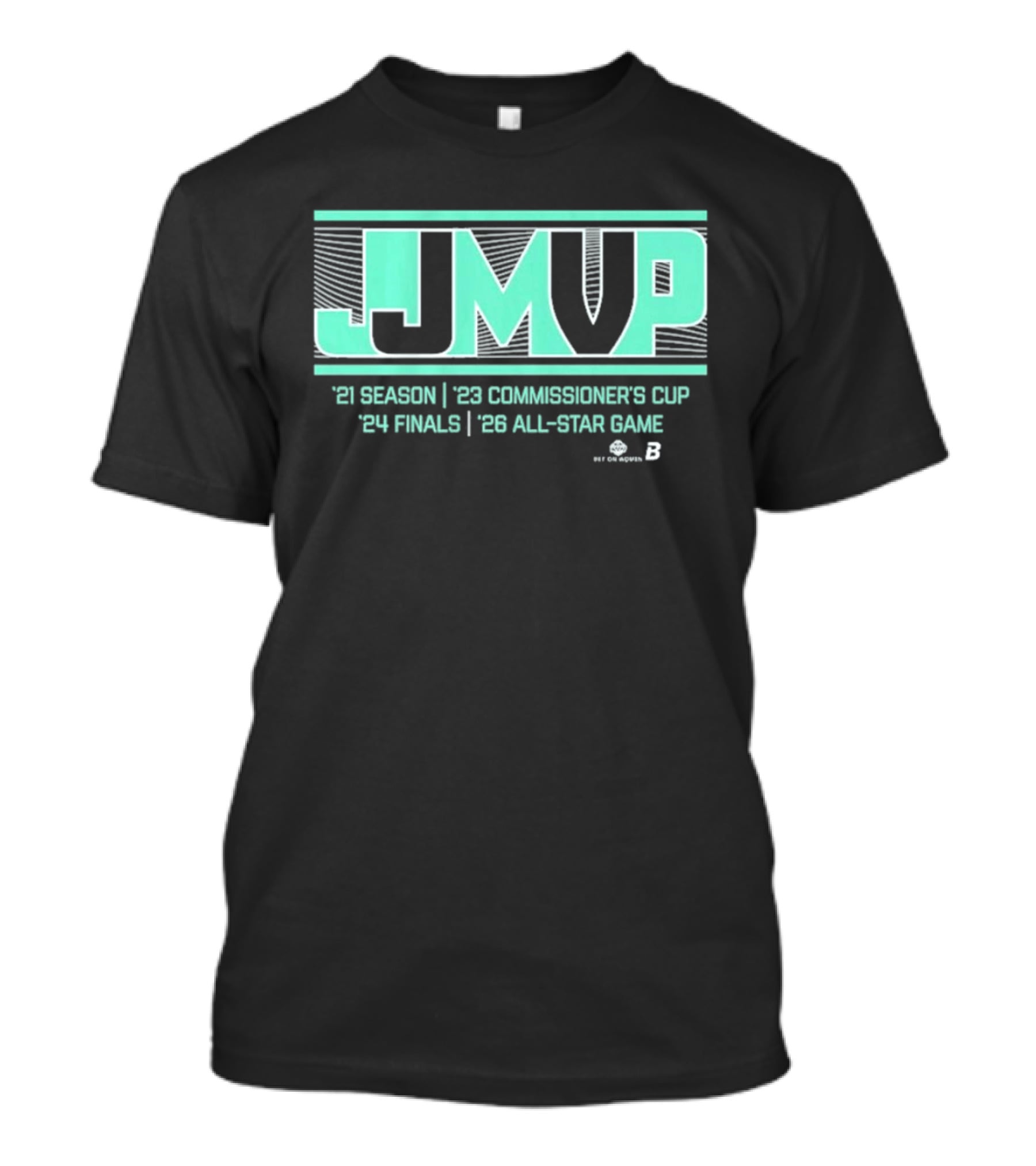 JJ MVP Jonquel Jones 2021 Season 2022 Commissioner's Cup 2021 Finals 2023 All Star Game T-Shirt