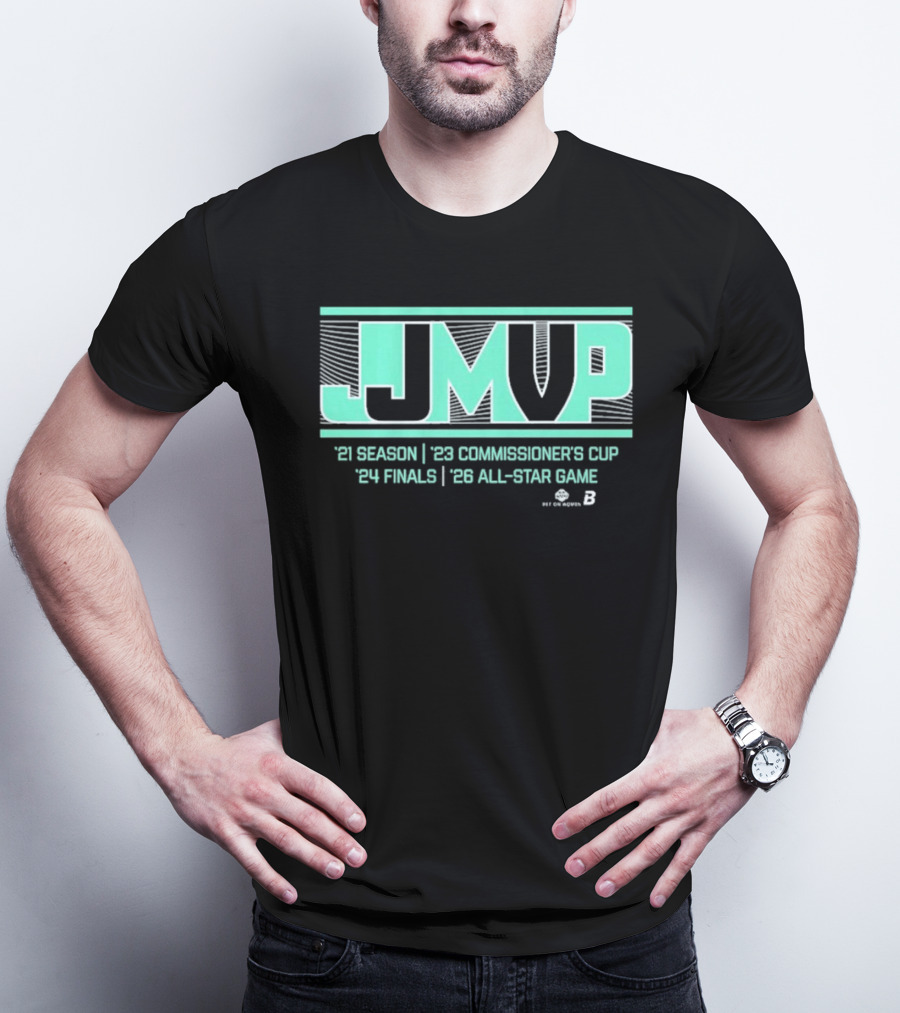 JJ MVP Jonquel Jones 2021 Season 2022 Commissioner's Cup 2021 Finals 2023 All Star Game T-Shirt