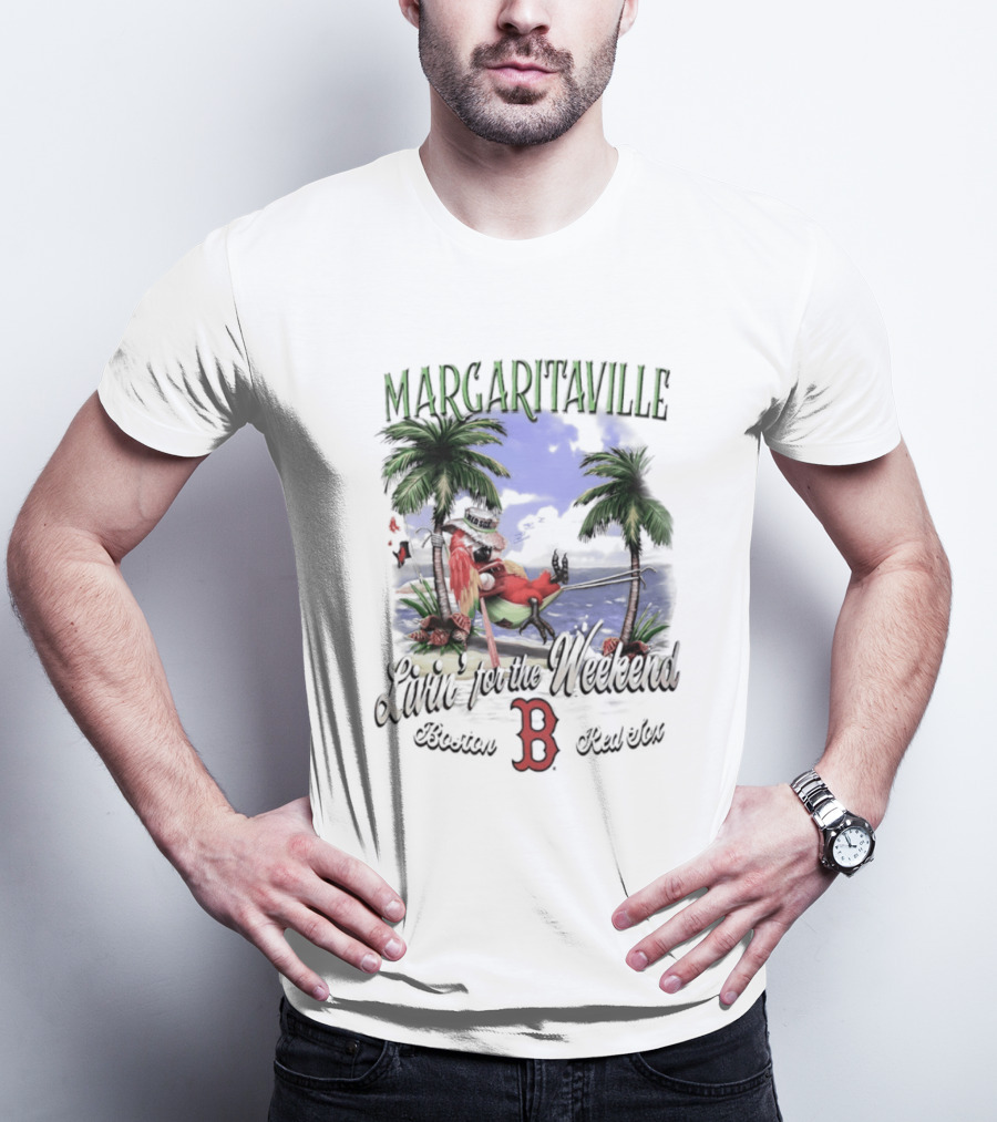 Margaritaville Livin' For The Weekend Boston Red Sox B T-Shirt