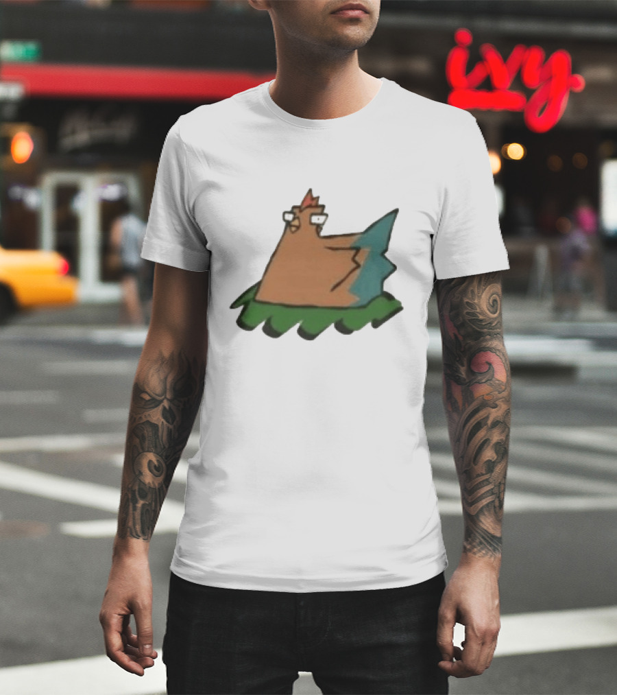 Cartoon Chicken In Nest Bird T-Shirt