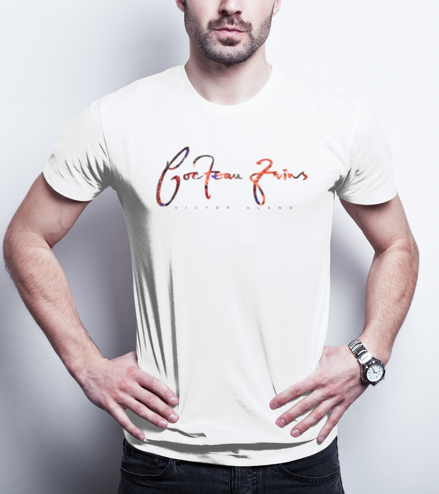 Cocteau Twins Victorialand Textual Design In Vibrant Multicolor T-Shirt