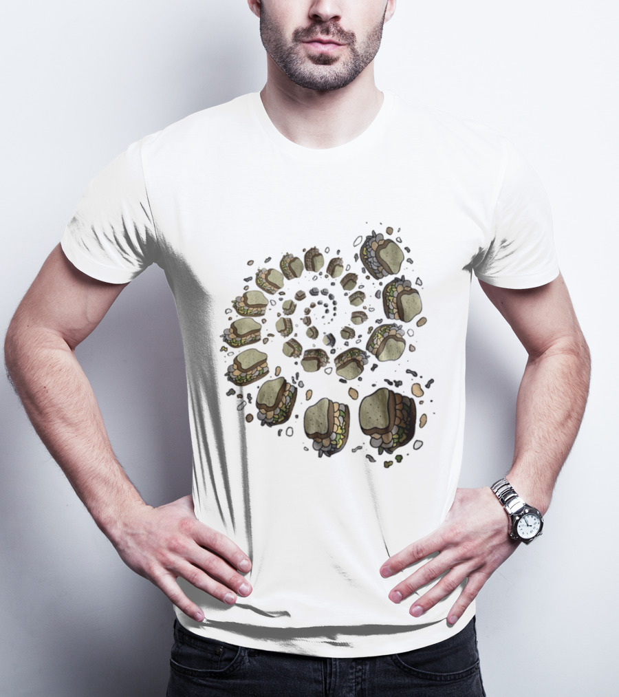 Turkey And The Wolf Fried Bologna Sandwiches Spiral T-Shirt