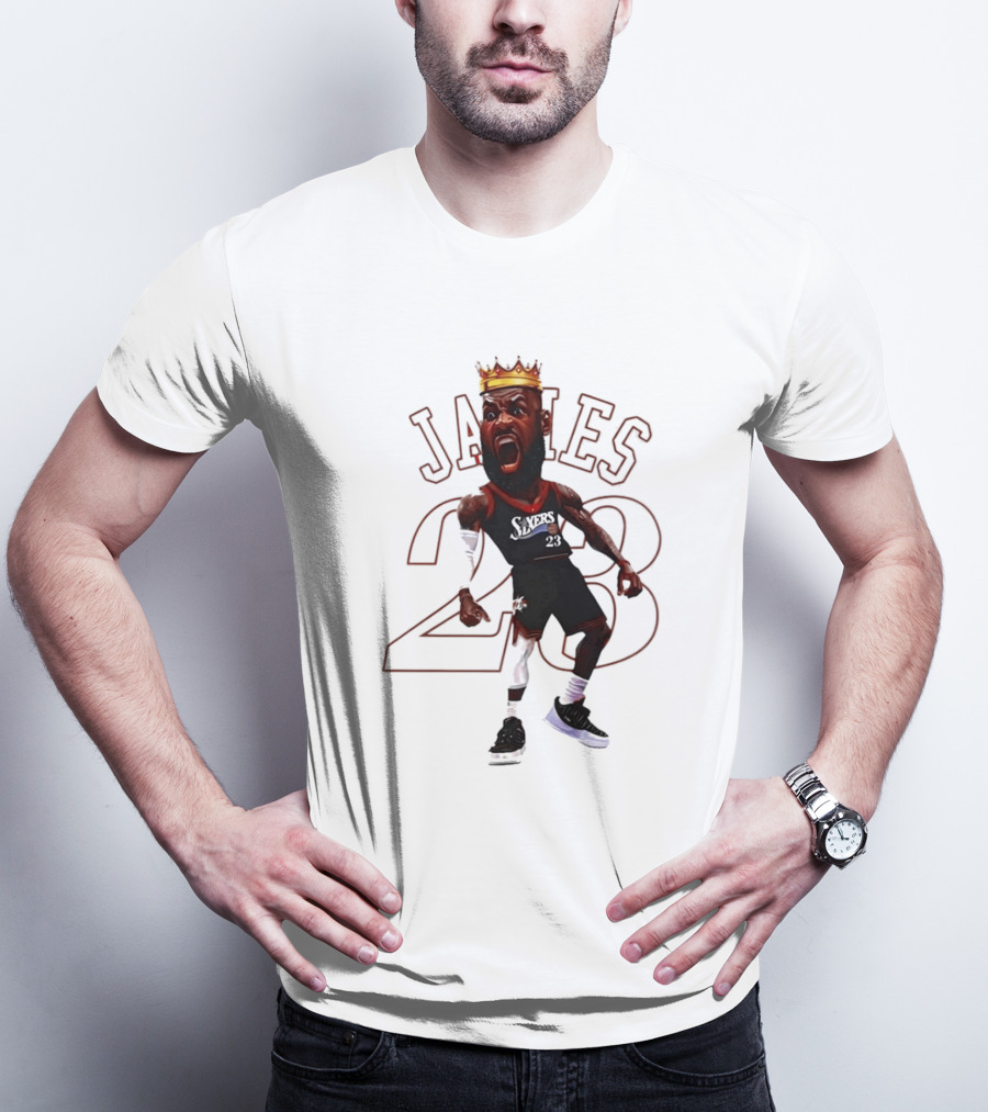 LeBron James Philadelphia Sixers 23 King Basketball Legend T-Shirt