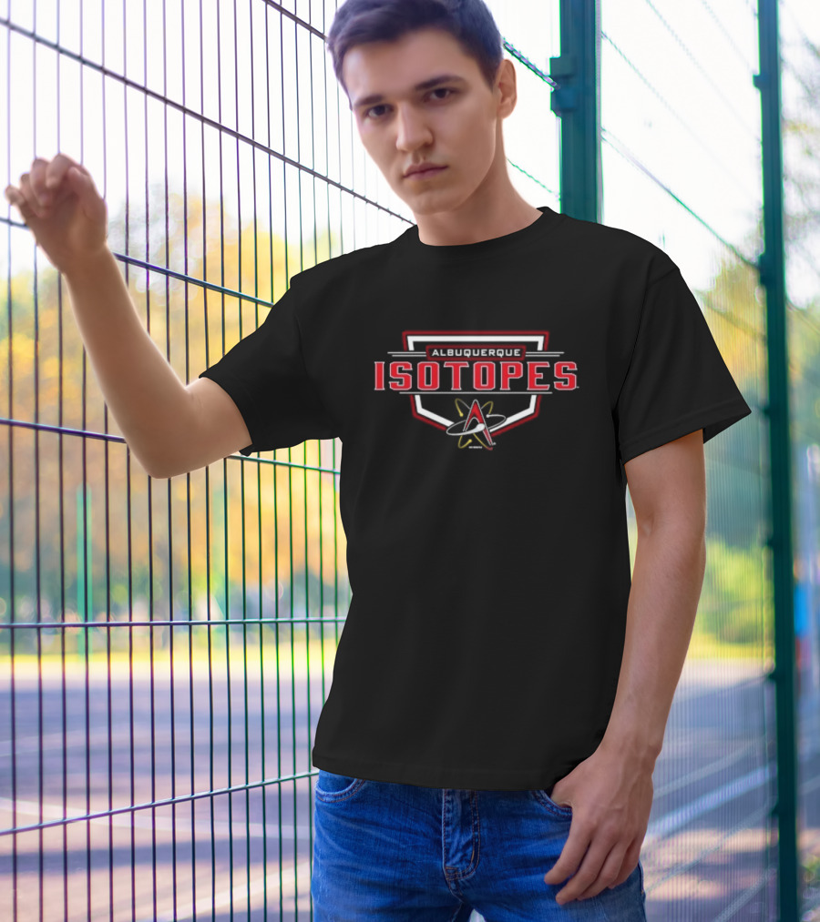 Albuquerque Isotopes Minor League Baseball Team Logo Atomic T-Shirt