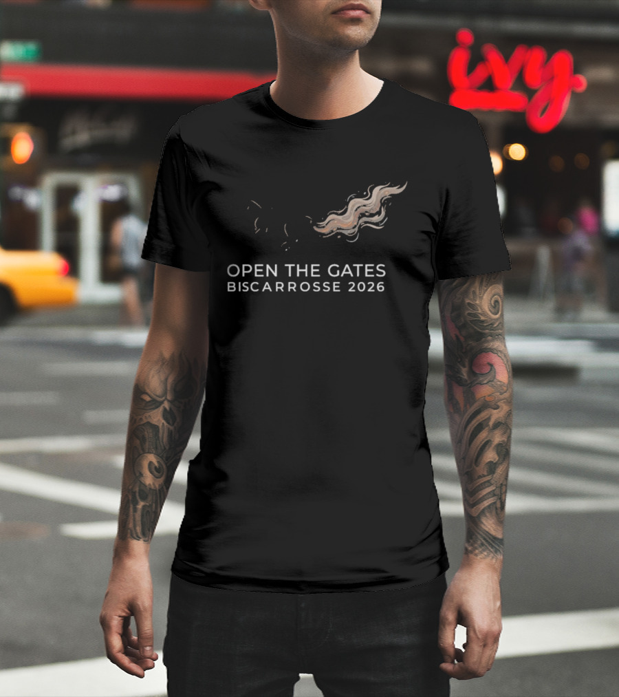 Open The Gates Biscarrosse Horse Rescue 2026 Wildfire Survivor T-Shirt