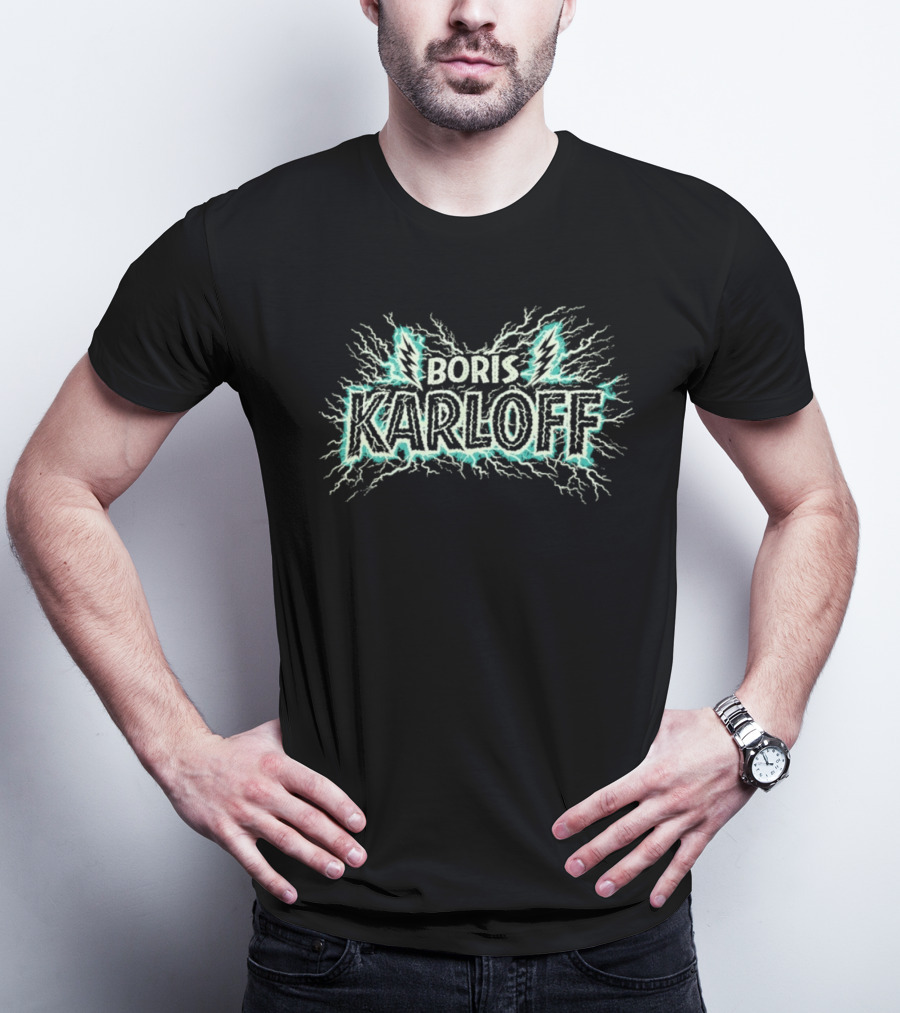 Boris Karloff Lightning Bolt Electric T-Shirt