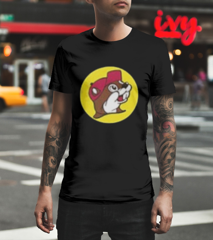Buc Ee's Fresh Brisket On The Board Two Sided Beavers Texas BBQ T-Shirt