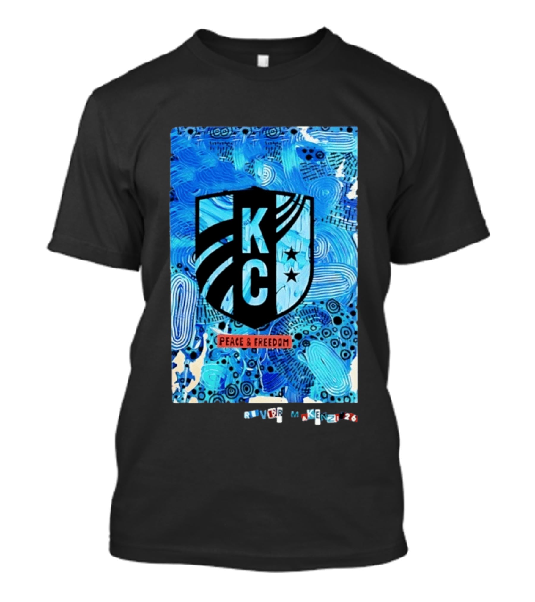 Kansas City Current KC Peace And Freedom River Makenzi 2026 T-Shirt