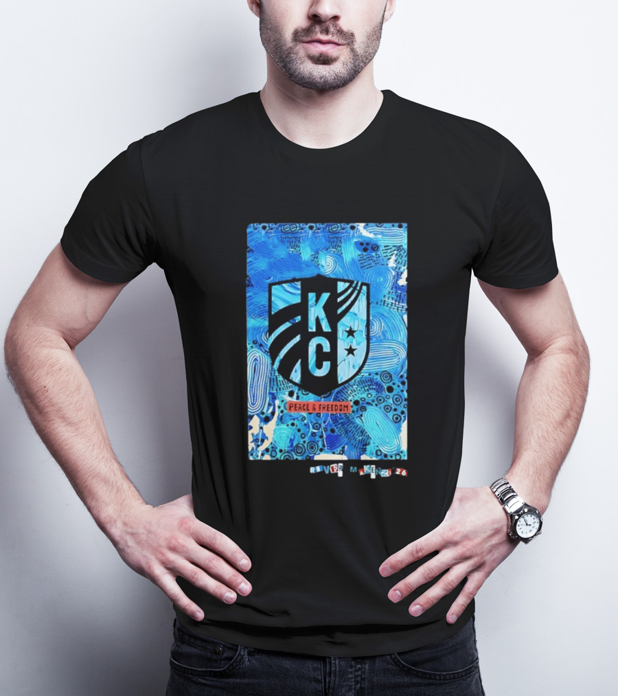 Kansas City Current KC Peace And Freedom River Makenzi 2026 T-Shirt