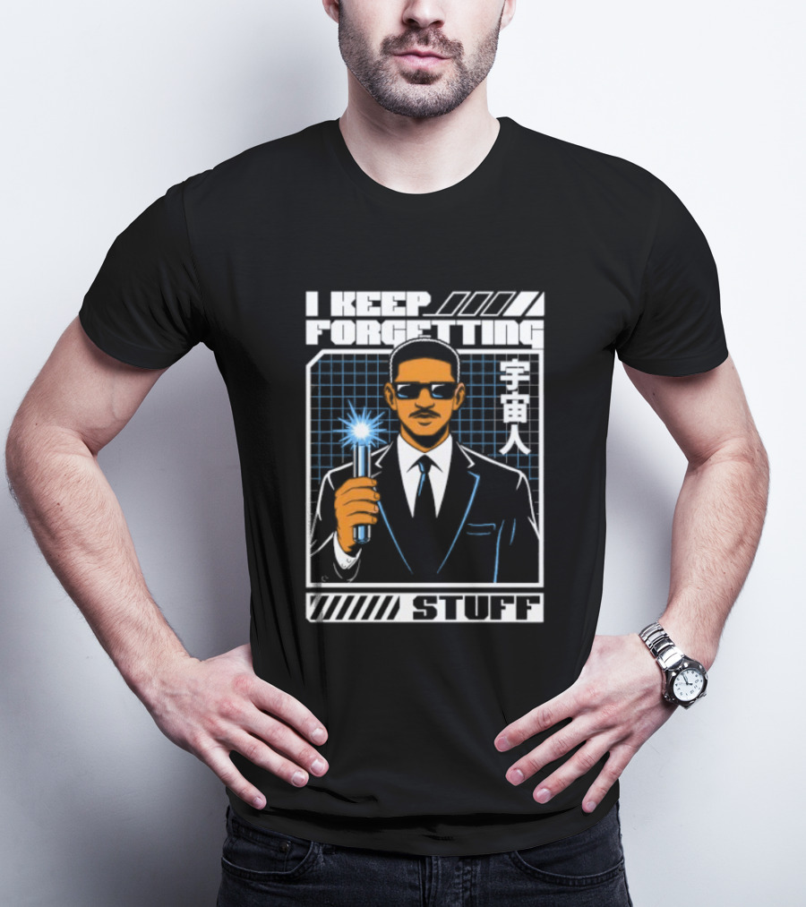 I Keep Forgetting Stuff Men In Black Neuralyzer Will Smith T-Shirt