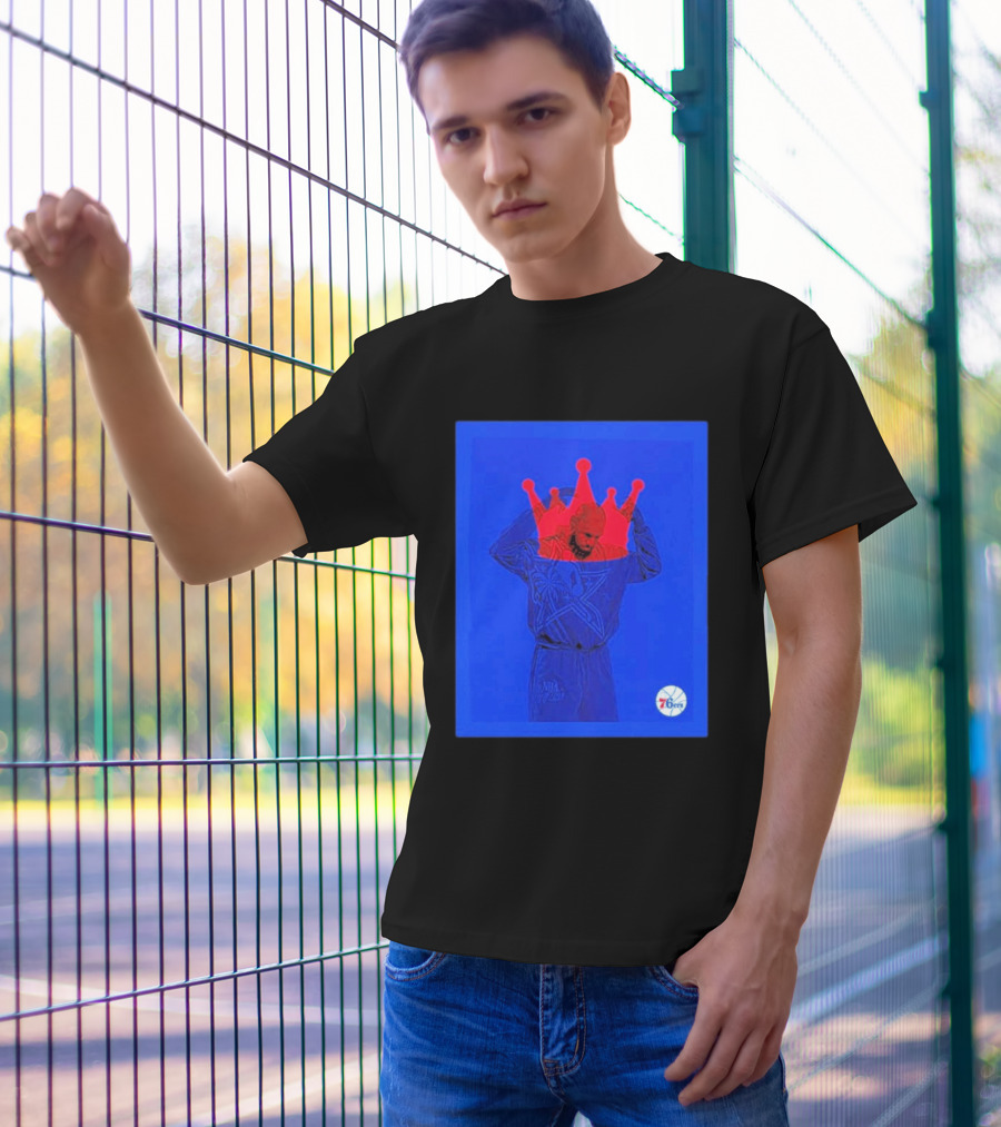 LeBron James NBA All Star Crown Philadelphia 76ers T-Shirt