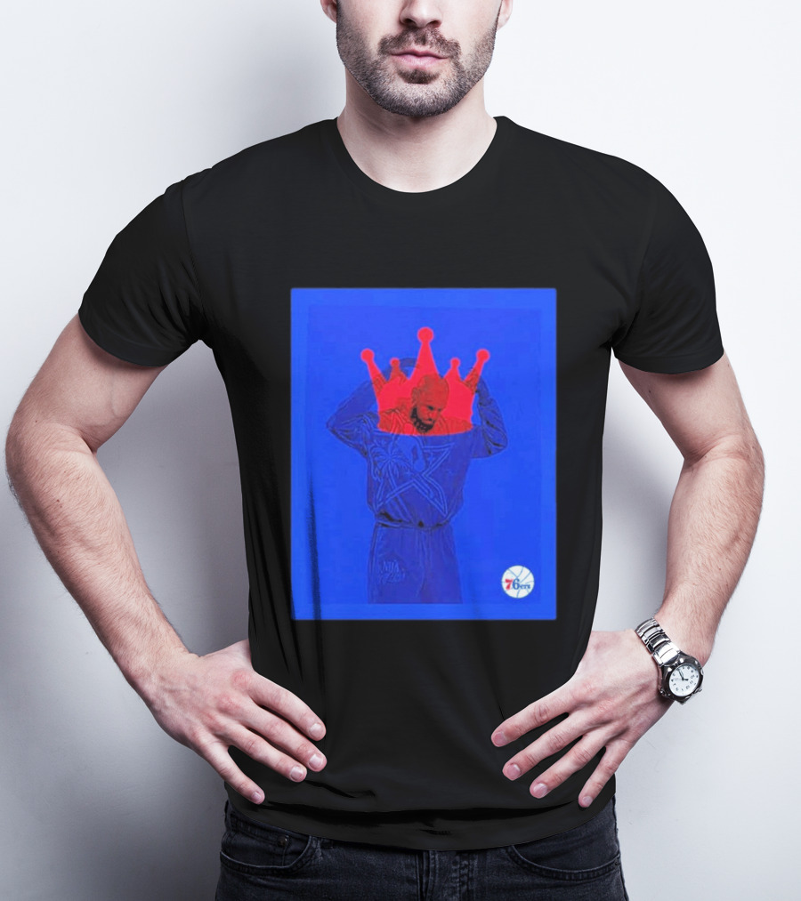 LeBron James NBA All Star Crown Philadelphia 76ers T-Shirt