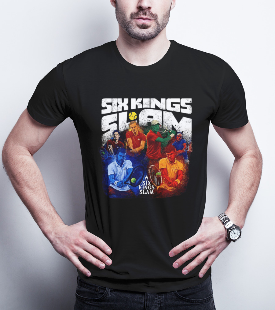 Six Kings Slam Tennis 2026 Iconic Players Edition T-Shirt