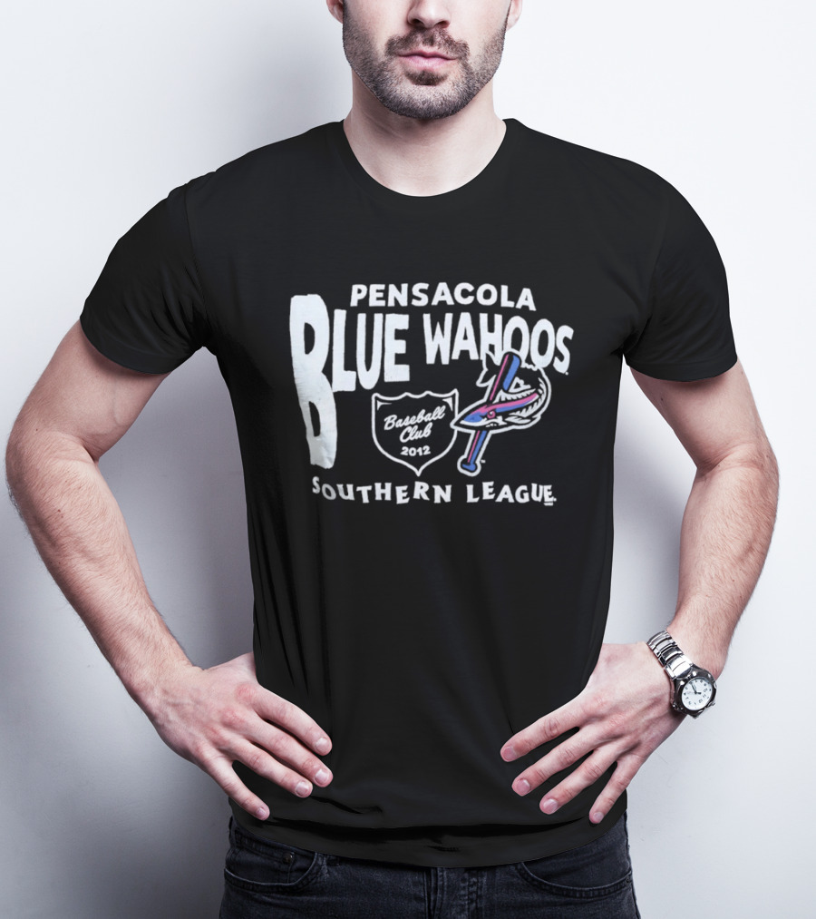 Pensacola Blue Wahoos Baseball Club 2012 Southern League T-Shirt