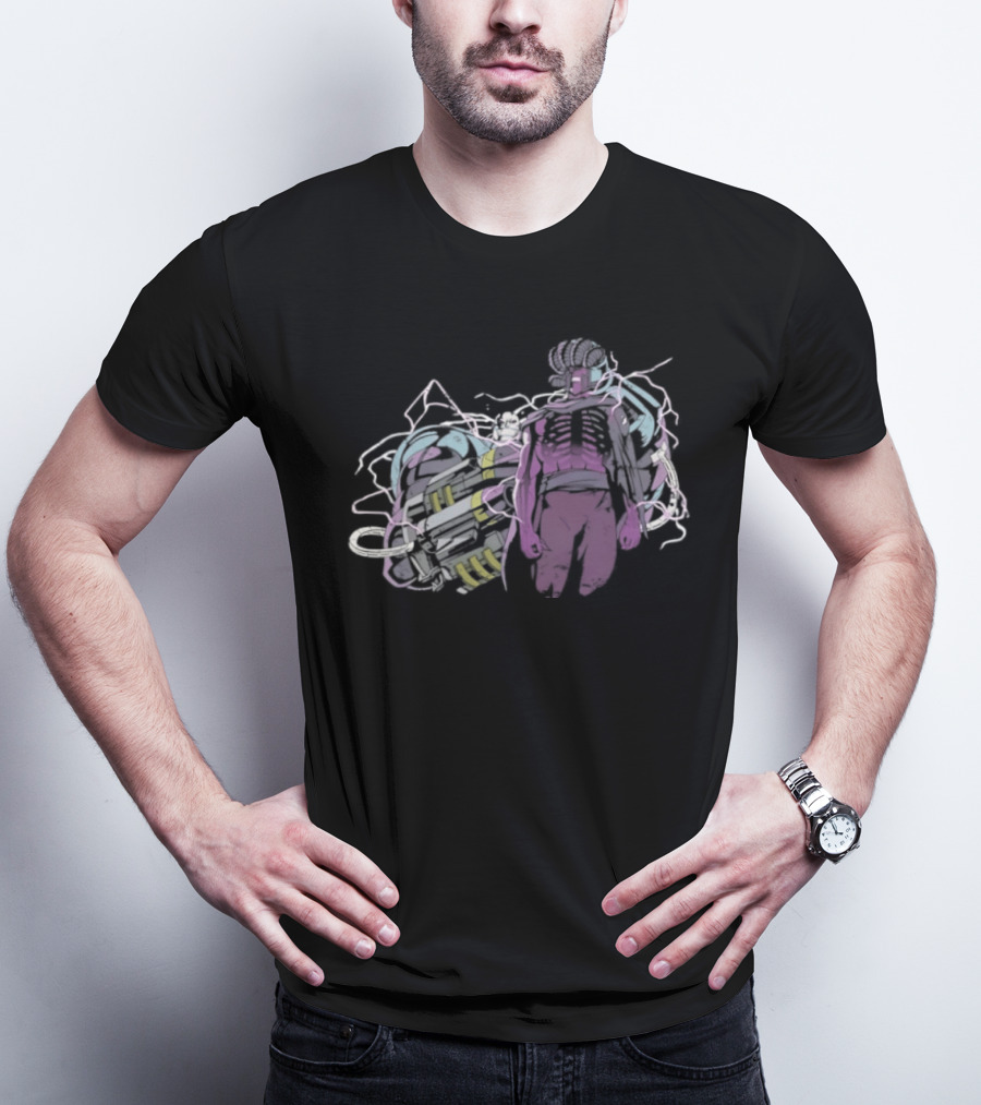 RIP Magnus Winged Figure With Pastel Skeleton Highlights T-Shirt