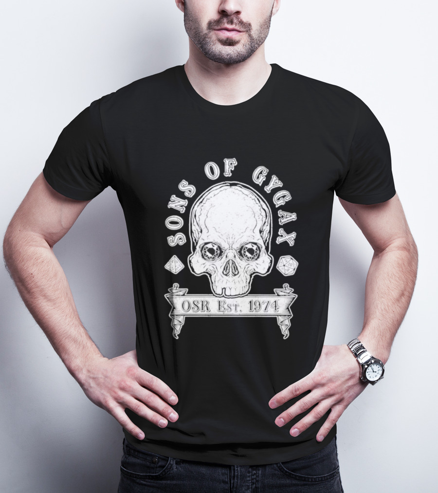 Sons Of Gygax OSR Est 1974 Skull T-Shirt