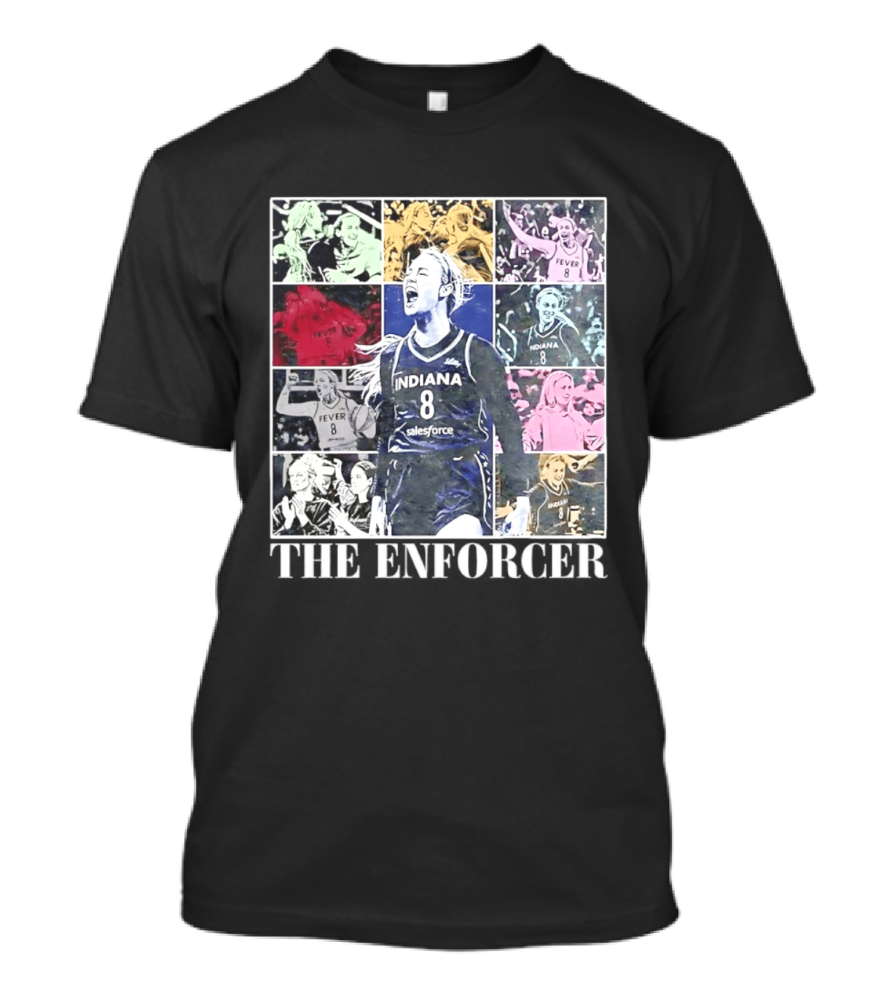 The Enforcer Indiana Fever 8 Indiana Fever Salesforce Sophie Cunningham T-Shirt