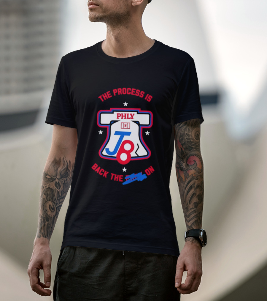 PHLY The Process Is Back Jalen Brunson Philadelphia 76ers T-Shirt