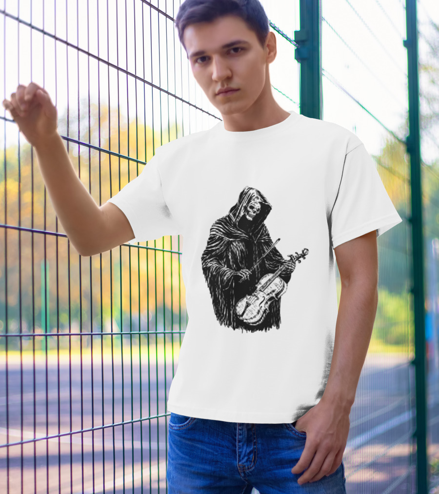 Avenged Sevenfold A7X North American Tour 2026 At Peace Tour Dates Grim Reaper Playing Violin T-Shirt