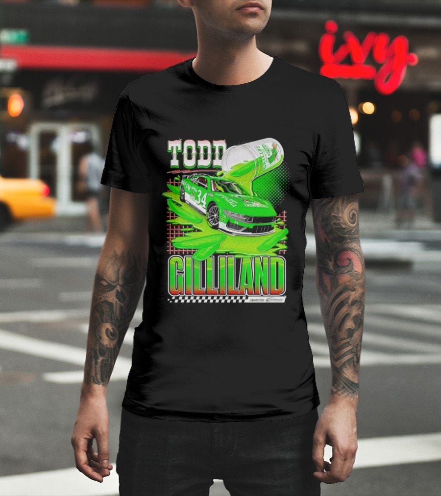 Todd Gilliland NASCAR 34 Pickle Juice Racing Car Victory 2026 T-Shirt
