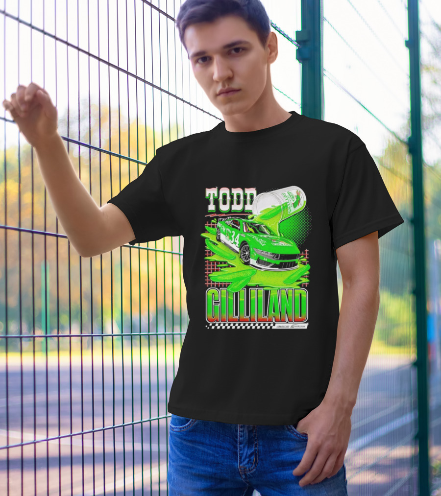 Todd Gilliland NASCAR 34 Pickle Juice Racing Car Victory 2026 T-Shirt