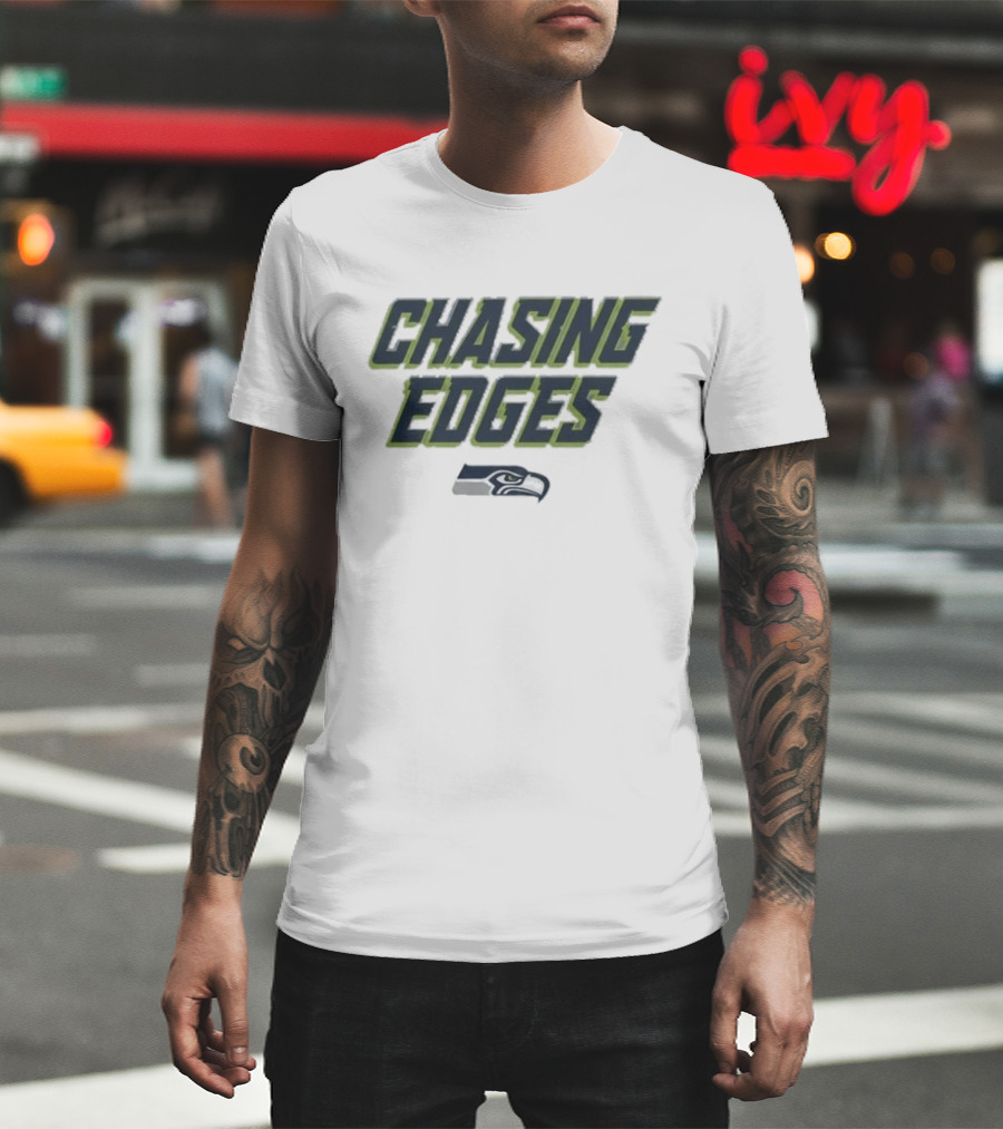 Chasing Edges Seattle Football Team Hawk T-Shirt