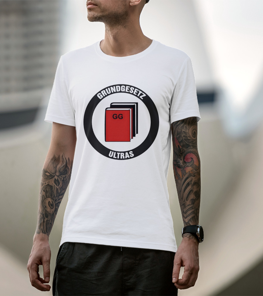 Grundgesetz Ultras GG Book Emblem German Constitution T-Shirt
