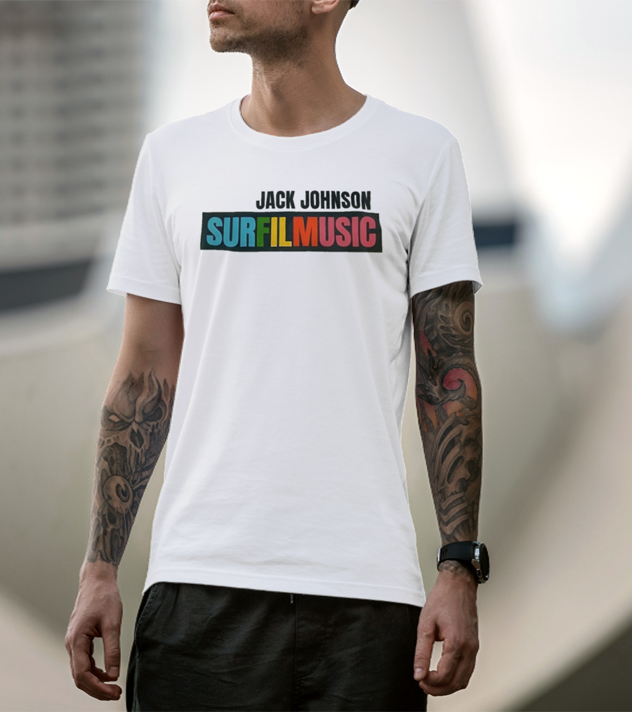 Jack Johnson Surfilmusic Tour 2026 Colorful T-Shirt
