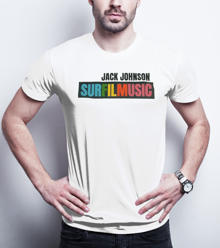 Jack Johnson Surfilmusic Tour 2026 Colorful T-Shirt
