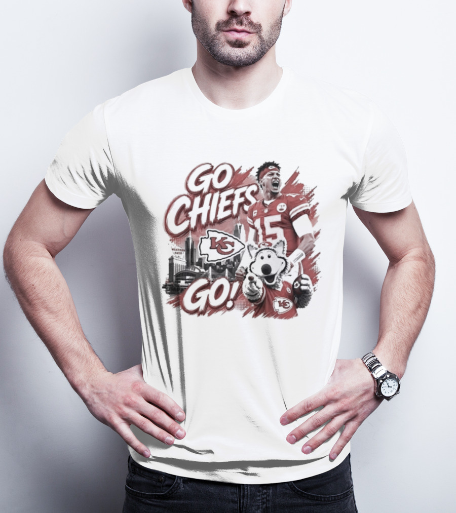 Go Chiefs Go Patrick Mahomes KC Wolf Kansas City Chiefs T-Shirt