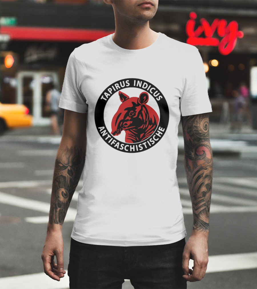 Tapirus Indicus Antifaschistische Antifa T-Shirt