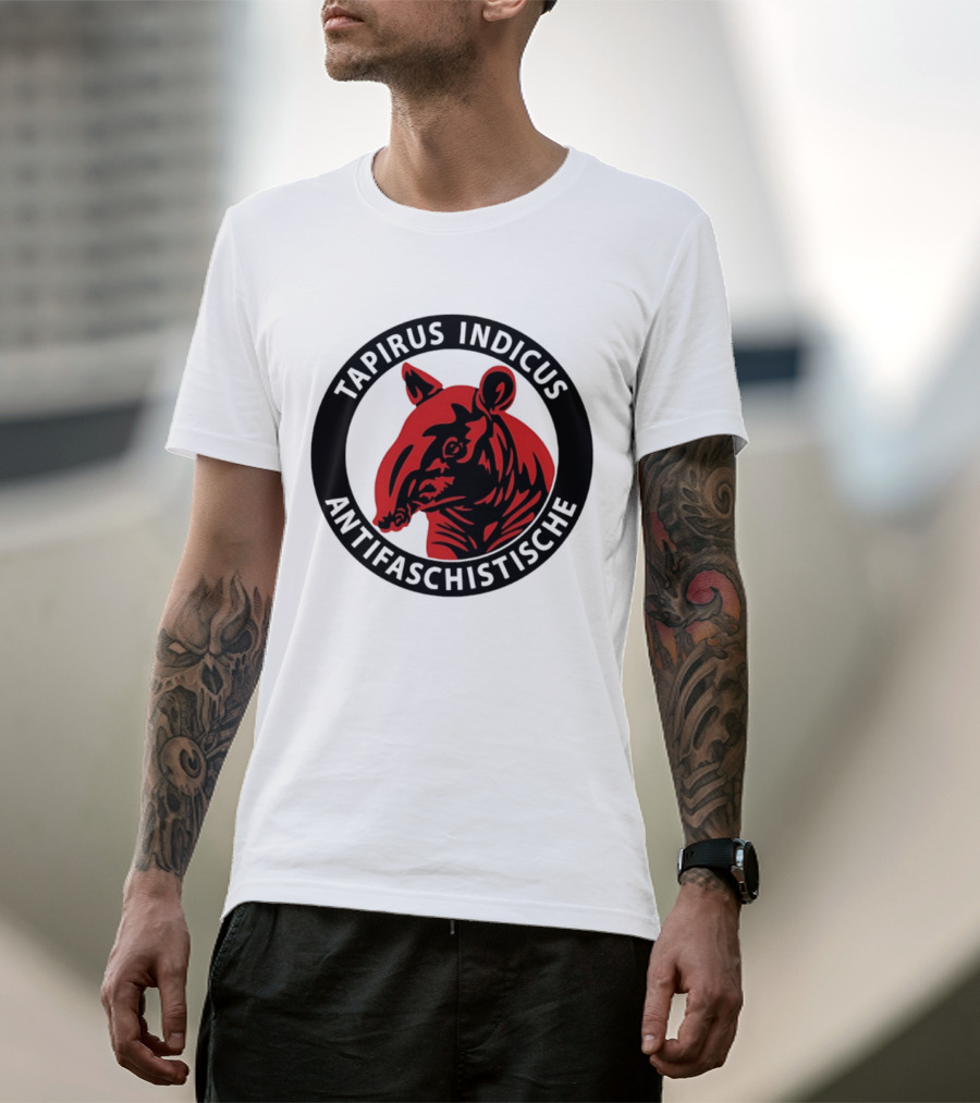 Tapirus Indicus Antifaschistische Antifa T-Shirt