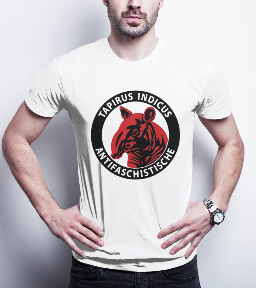 Tapirus Indicus Antifaschistische Antifa T-Shirt