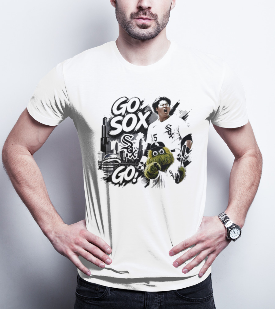 Yoshinobu Yamamoto Number 15 Chicago White Sox Go Sox Go T-Shirt