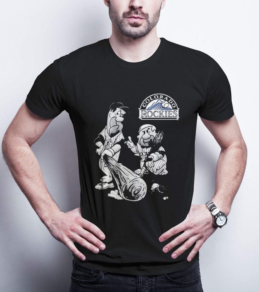 Colorado Rockies 2026 Flintstones Baseball T-Shirt