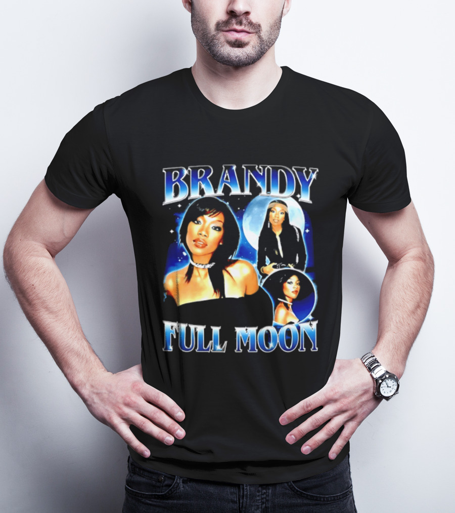 Brandy Full Moon Y2K R&B Music T-Shirt