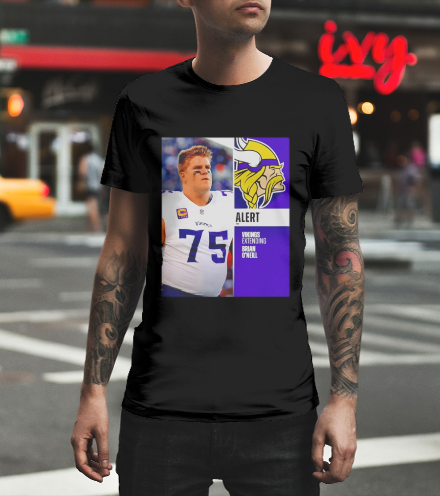 Alert Vikings Extending Brian O'Neill 75 T-Shirt